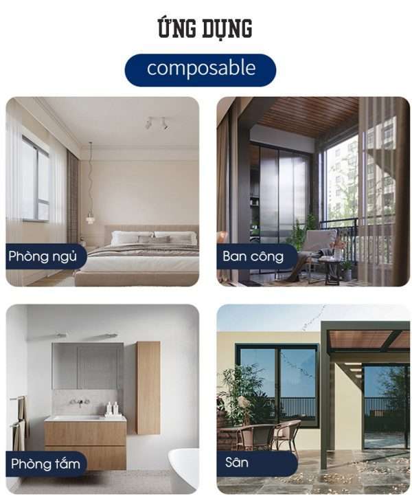 Thanh Phơi Quần Áo Gắn Tường Gấp Gọn GT04